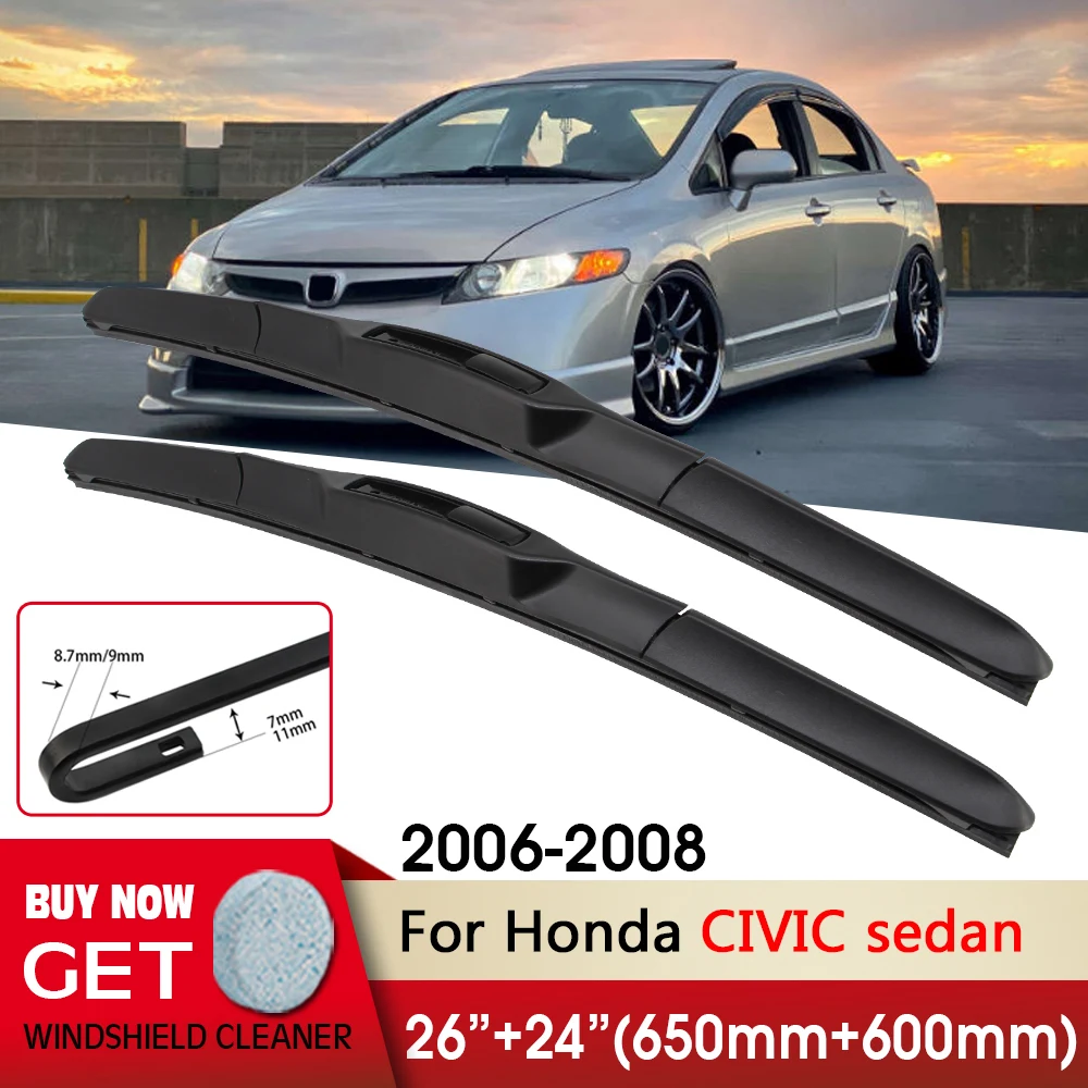 2008 Honda Civic Wiper Blade Size