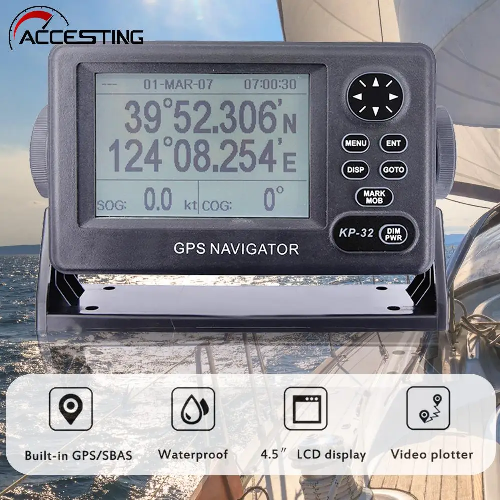 Navegador gps/sbas, tela lcd de 4.5 polegadas, localizador de navegação ...