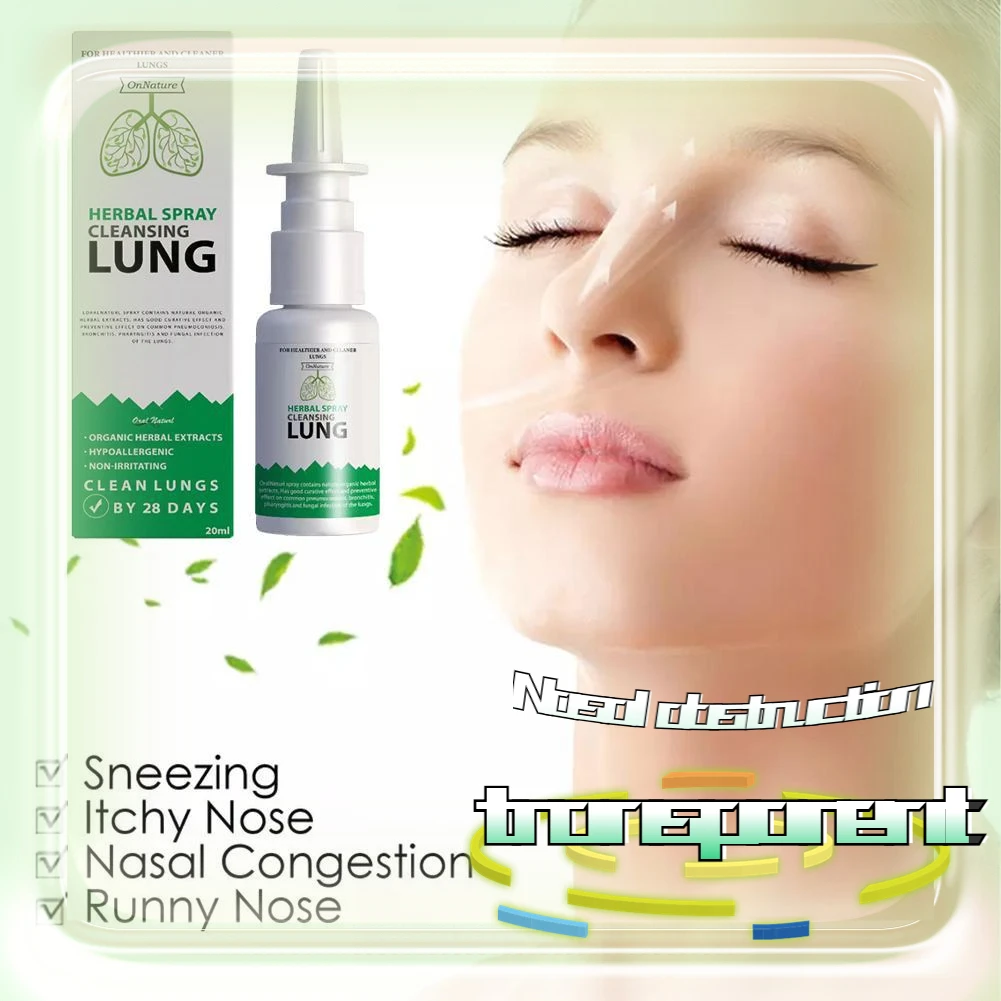 1pcs 20ml Lung Detoxification Herbal Cleansing Spray Smoking To Clear ...