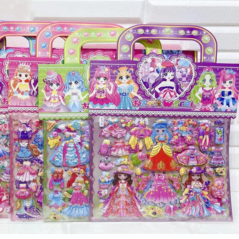 Big-Size-3D-Puffy-Cute-Stickers-for-Kids-Princess-Dress-Up-Girl-s ...