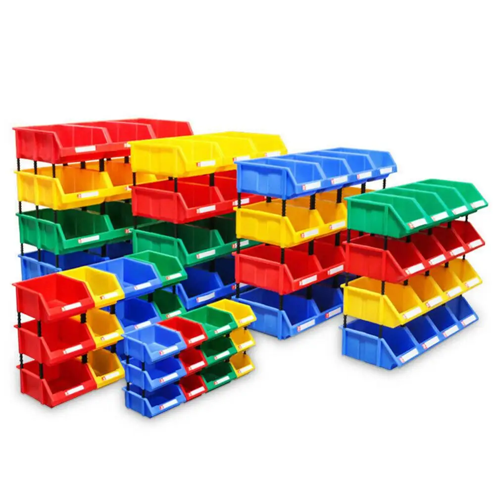 Stackable-Plastic-Small-Parts-Container-Box-Shelf-Screw-Storage-Bin ...