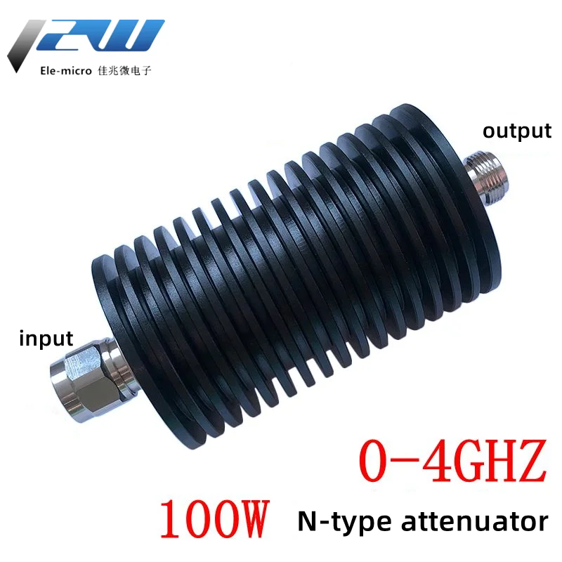 1PCS N-type 100W High Power Coaxial Attenuator 1 2 3 5 10 15 20 30 50 60dB, DC-3GHz/DC-4GHZ RF ...