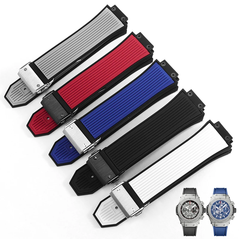 Watchband-for-HUBLOT-BIG-BANG-Silicone-26mm-17mm-Waterproof-Men-s-Watch ...