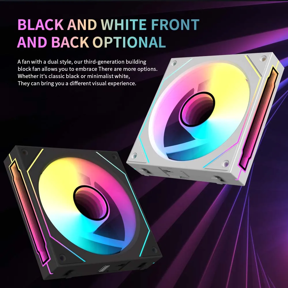 UPSIREN-WF-2-Free-Wire-Splicing-Chassis-Fan-12CM-5V-3pin-ARGB-4pin-PWM ...