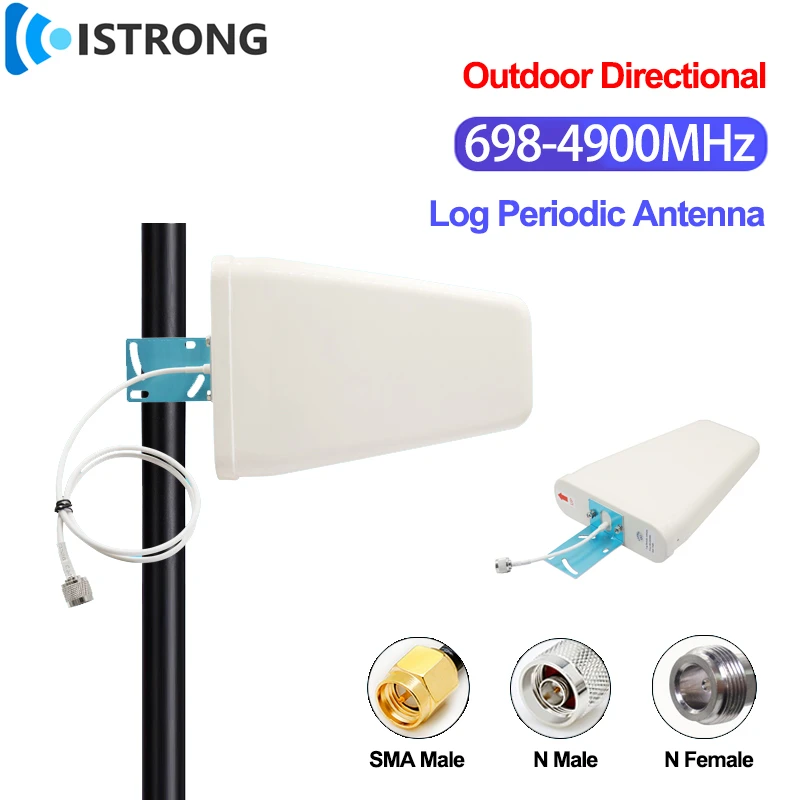 5g 4g 3g 2g Antenna 12dbi Outdoor Directional Booster 698-4900mh Log Periodic Antenna Mobile ...
