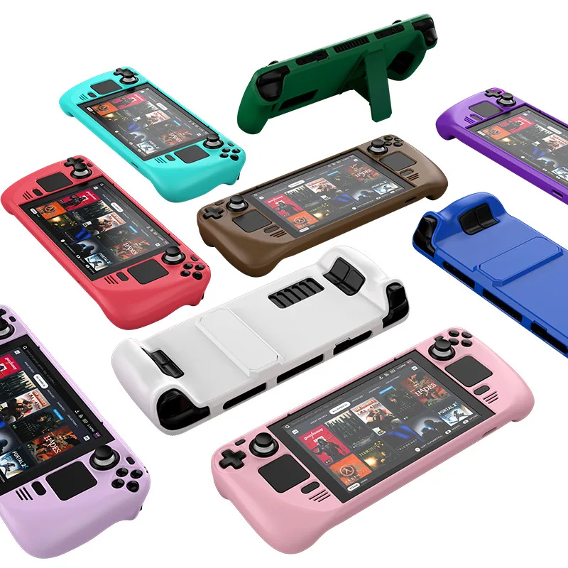 For-Steam-Deck-OLed-Game-Console-Cover-Shell-with-Bracket-Shockproof ...
