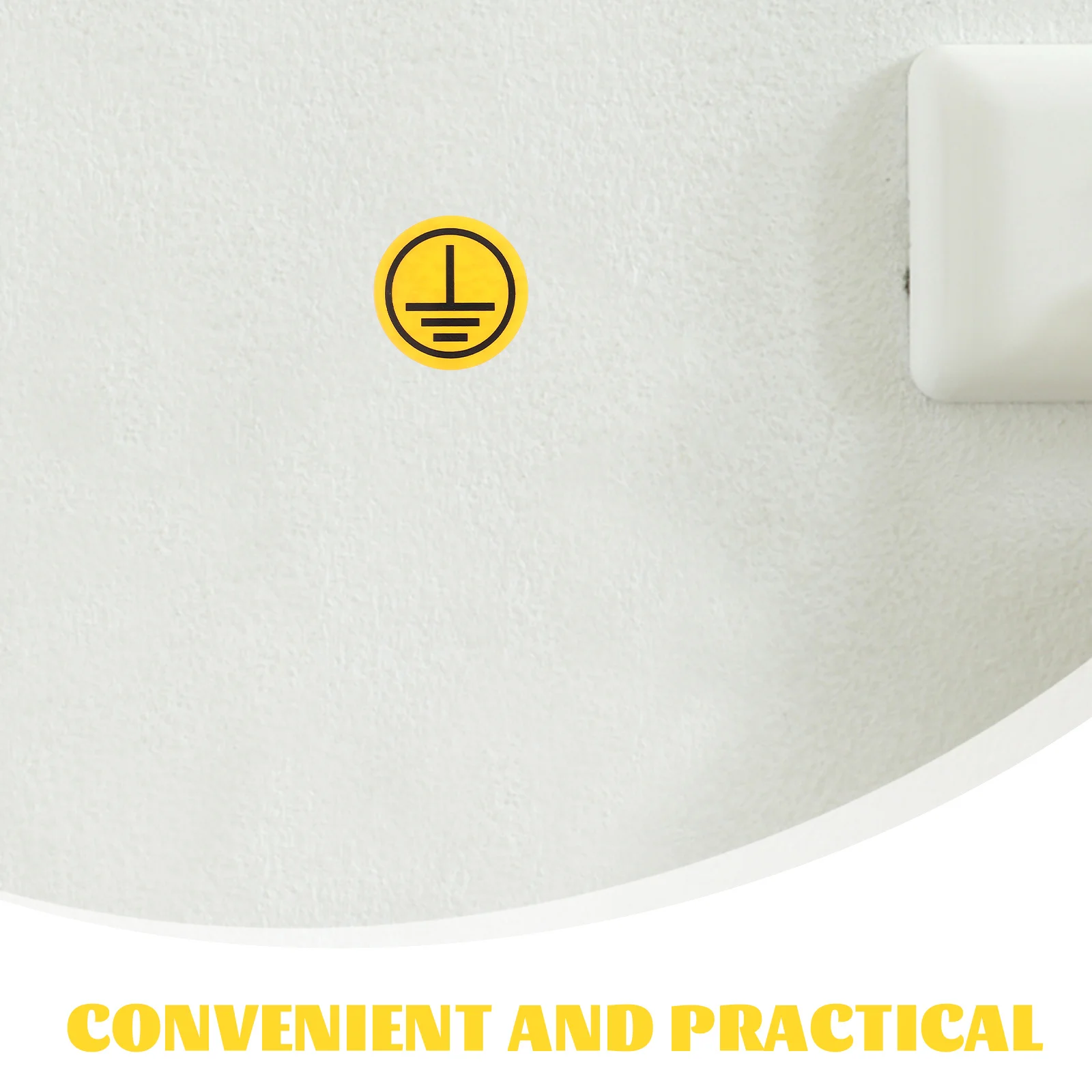 Earth Grounding Symbol Decals Signage Sticker Synthetic Paper Electric ...