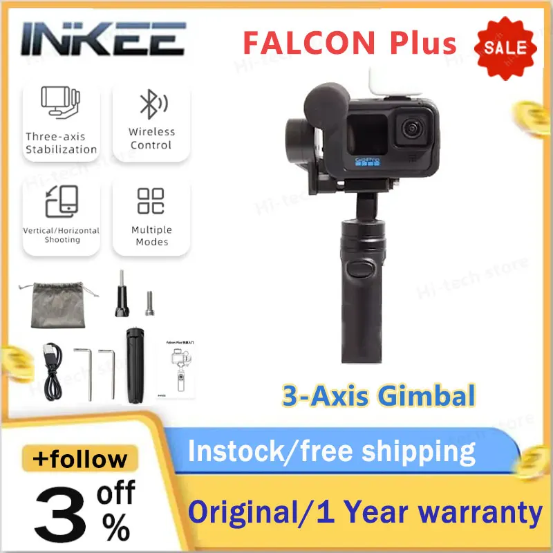 INKEE-FALCON-Plus-Action-Camera-Gimbal-Stabilizer-Handheld-for-OSMO ...