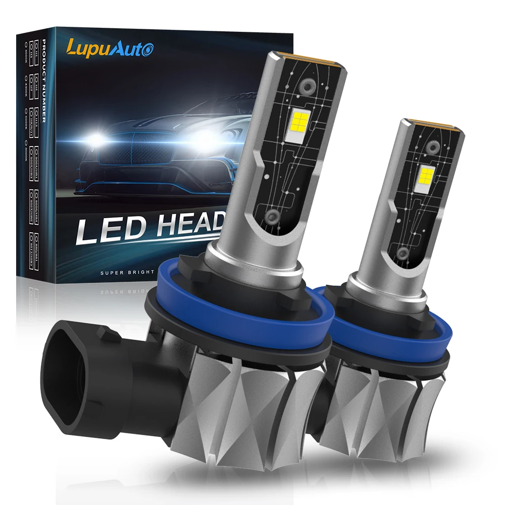 2X Super Bight 16000Lm LED 9005 Hb3 9006 Hb4 H11 H8 H9 H10 LED Driving Fog Lights 12V 6000K ...