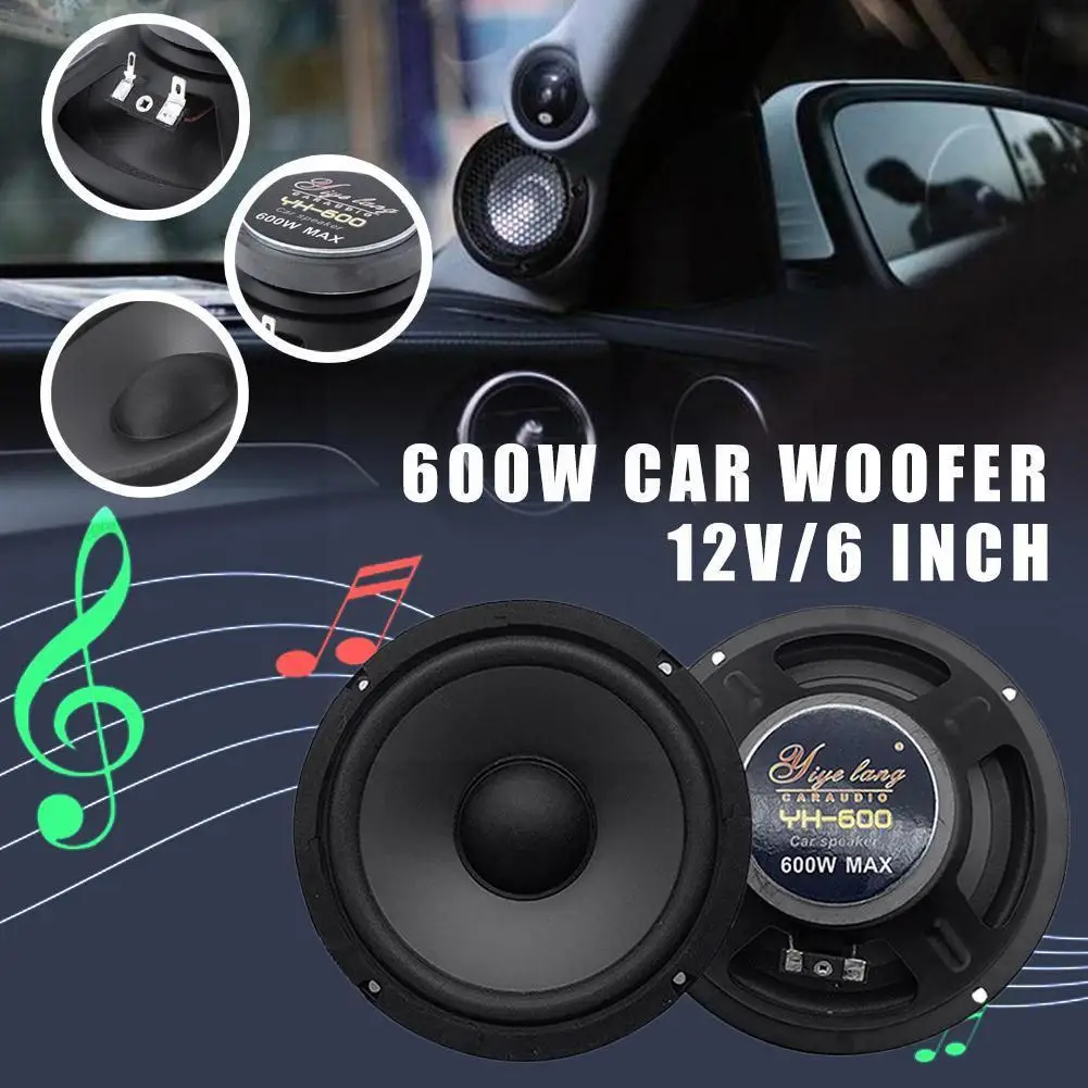 1pc-6-Inch-Car-Woofer-600W-Car-Audio-Stereo-Coaxial-Auto-Speakers-Horn ...
