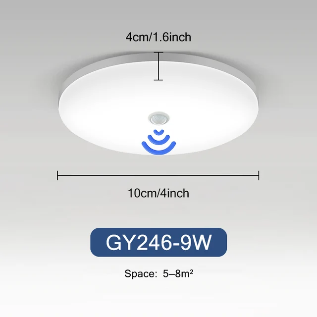 Motion Sensor Light Led Ceiling Lamp 110V 220V Smart Celing Light ...