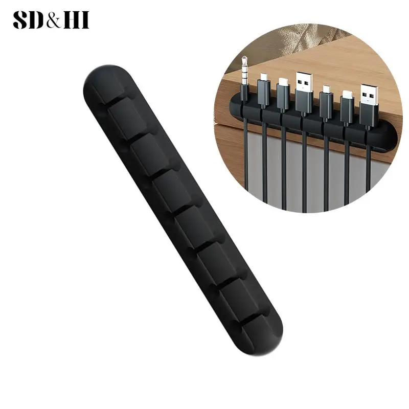 Cable-Organizer-Management-Wire-Holder-Flexible-USB-Cable-Winder-Tidy ...