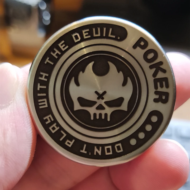 Skull-Poker-Style-Magnetic-Slider-Adult-Metal-EDC-Fidget-Toys-Autism ...