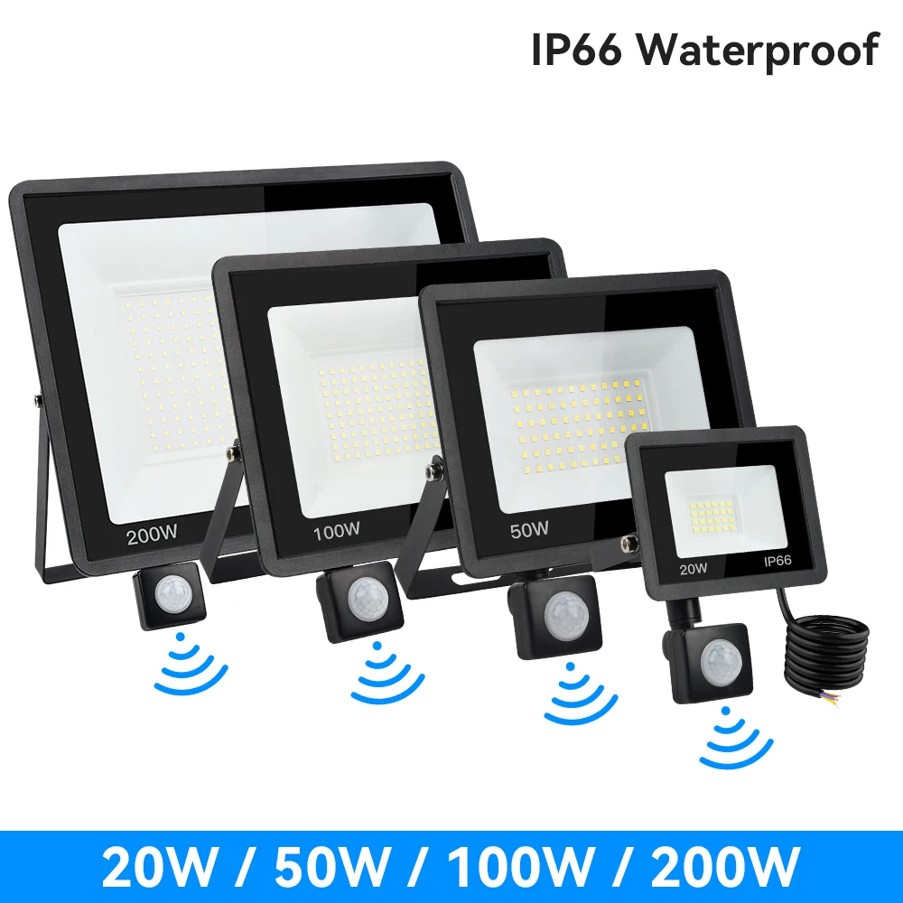 Reflector LED con Sensor de movimiento PIR, luz de pared para ...