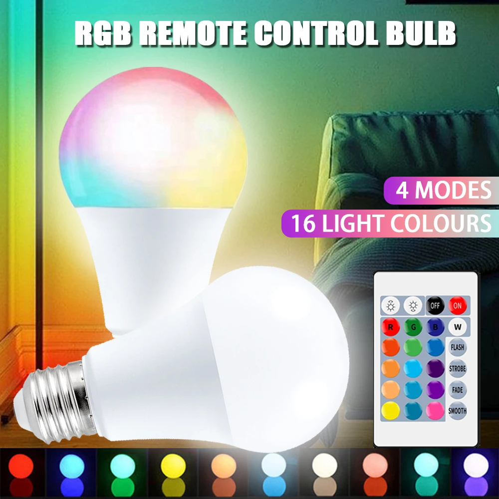 Bulbs-christmas-led-lights-garage-lights-Smart-lamp-RGB-Remote-Control ...