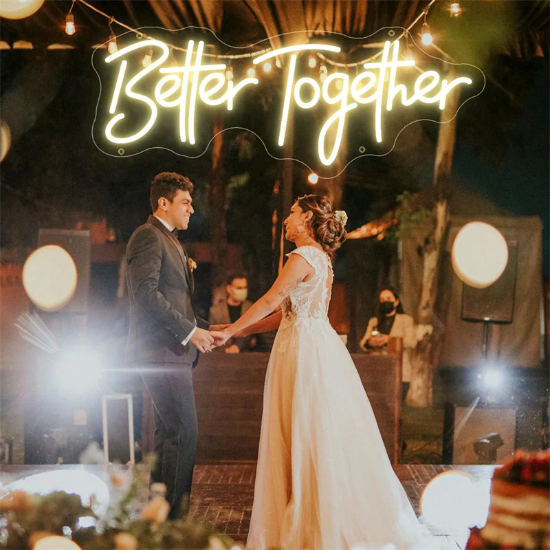 Wedding Neon Light Mr & Mrs Wedding Neon Sign - 9 Color RGB Dimmable ...