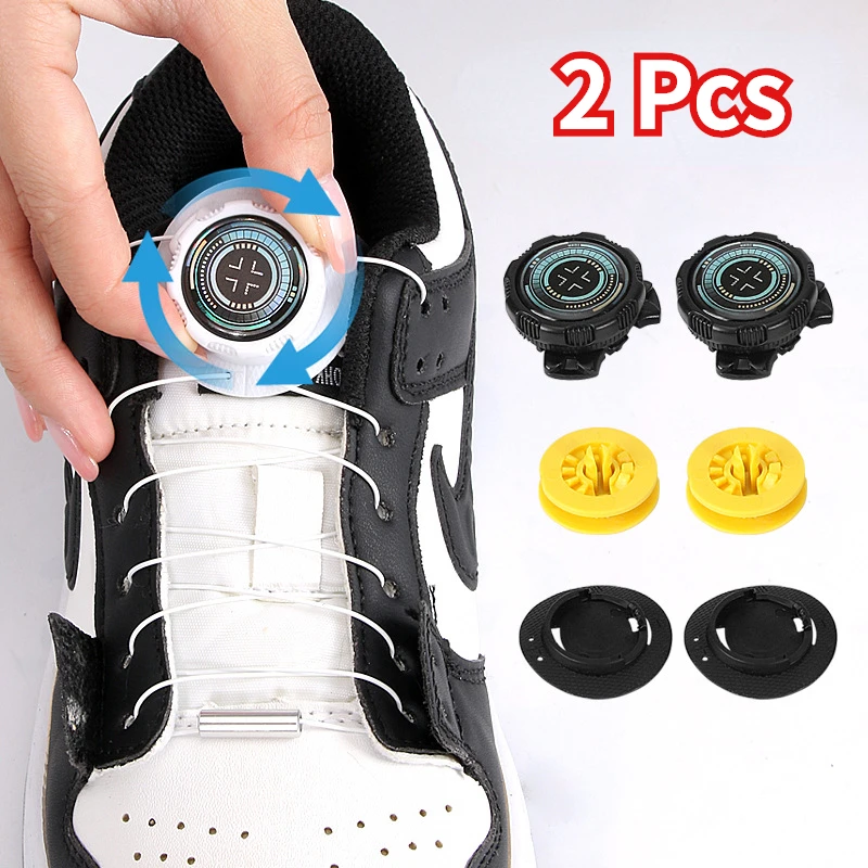 2-Pcs-Rotating-Metal-Wire-Swivel-Automatic-Buckle-Rope-Sneaker ...