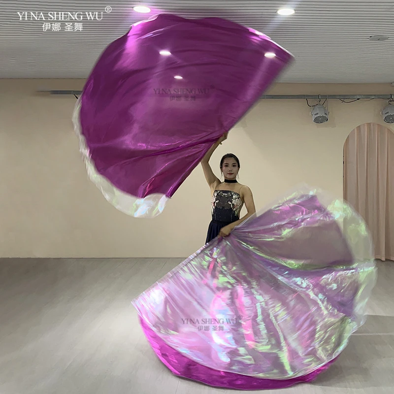 190x140cm Doubled Layers Christian Dance Praise Flags Belly Dance ...