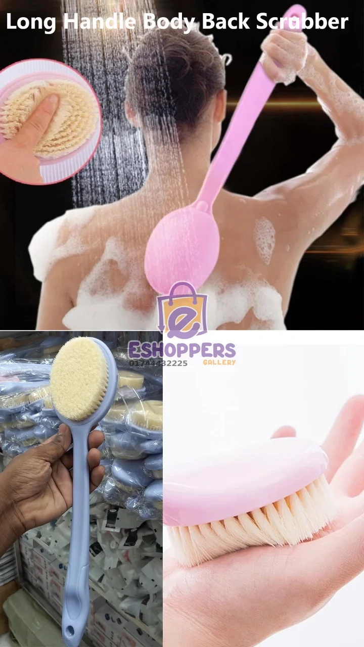Shower Scrubber Japanese Long Handle Bath Brush Soft Hair Bath Brush ...