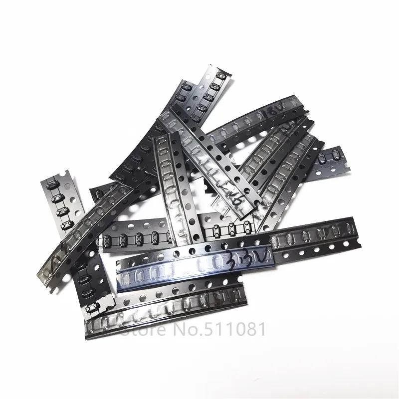 15values * 10pcs =150pcs SOD-323 0805 0.25W 3V-24V SMD Zener Diode ...