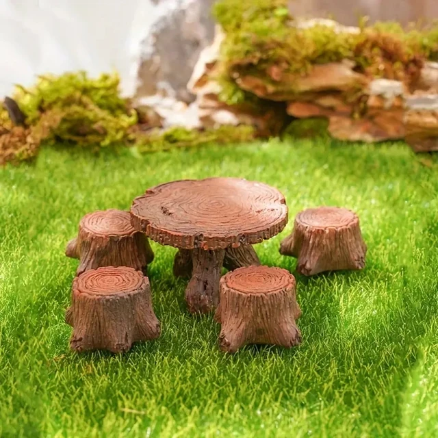Tree Stumps Home Landscape 30pcs Mini Tree Stump Miniature Figurine