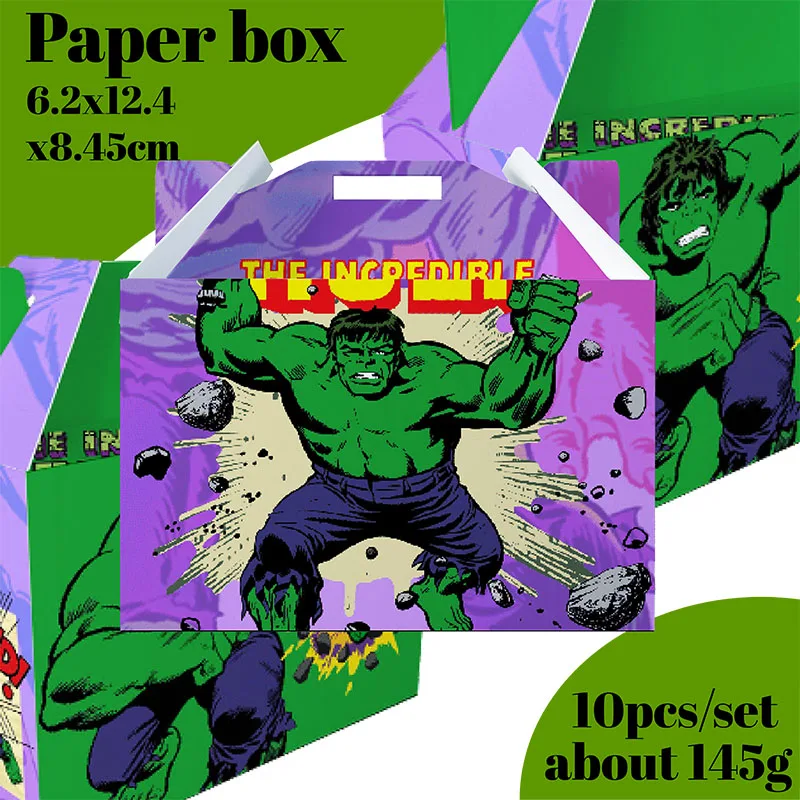 Avengers Hulk Party Favors Boxes for Kids Birthday Decor Supplies ...