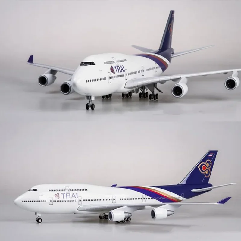 1-150-Scale-47cm-Airplane-747-B747-Aircraft-Thailand-THAI-Airline-Model ...