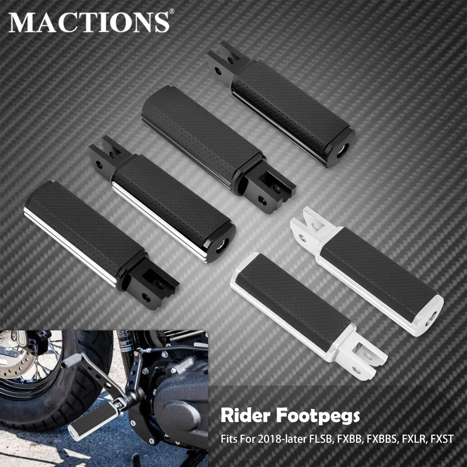 Motorcycle-Driver-Footpegs-Defiance-Floorboard-Front-Rider-Footrest ...