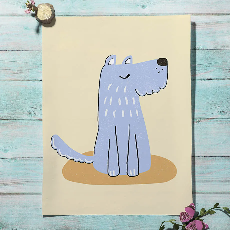Blue Dog Prints Posters