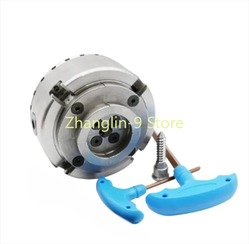 4" Scroll Chuck 100mm Wood Lathe Chuck Chrome Plated 4-Jaws Self ...