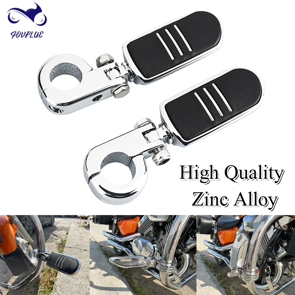 Motorcycle 32mm Engine Guard Crash Bar Footpeg Mount Kit For Harley ...