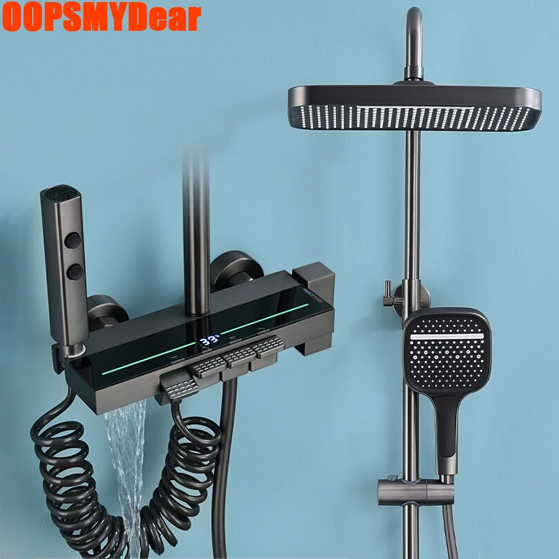 LED-Digital-Rain-Shower-Set-Bathroom-Ambient-Light-Hot-Cold-Mixer ...