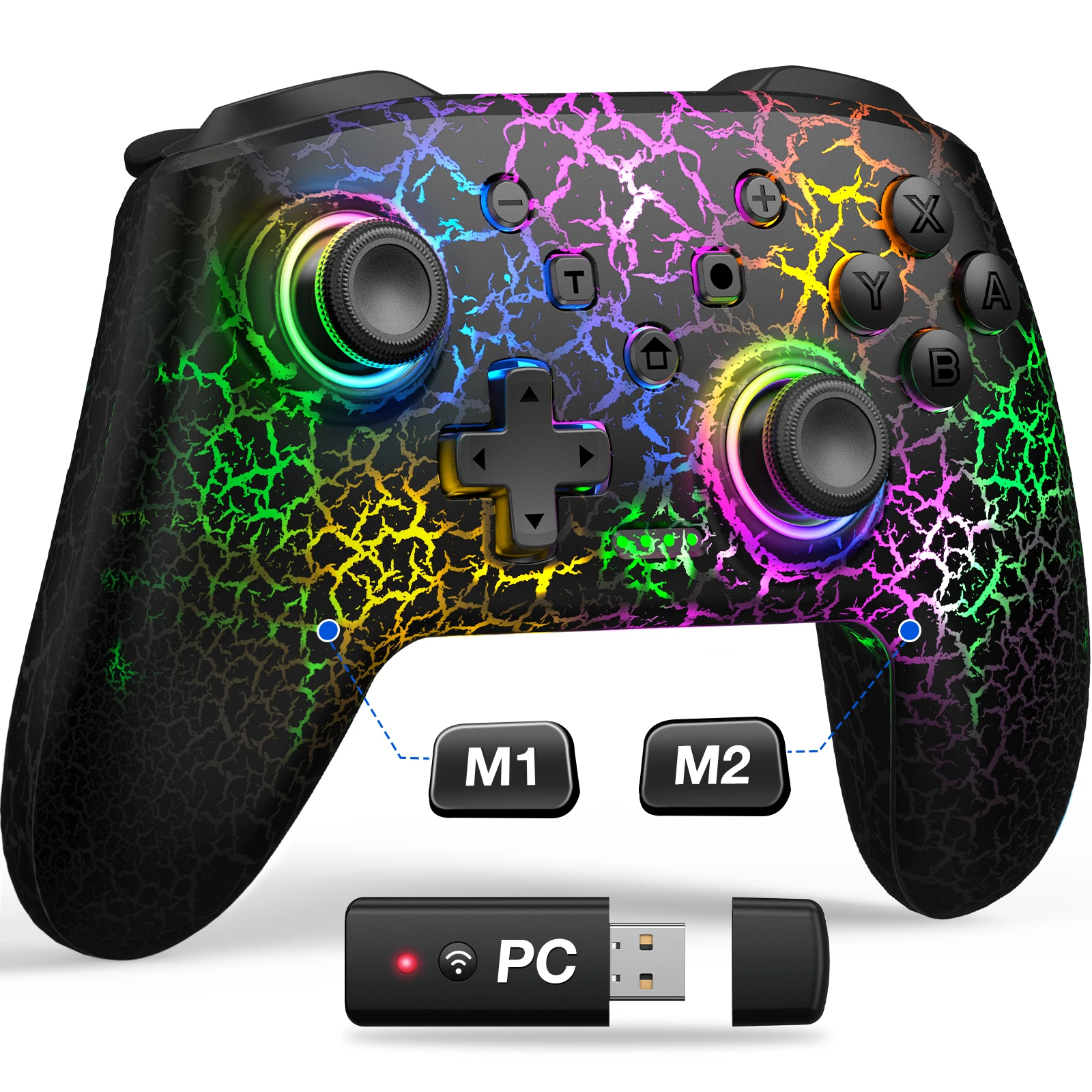 2-4GHz-Wireless-Controller-For-PC-Steam-Bluetooth-Gamepad-For-Android ...