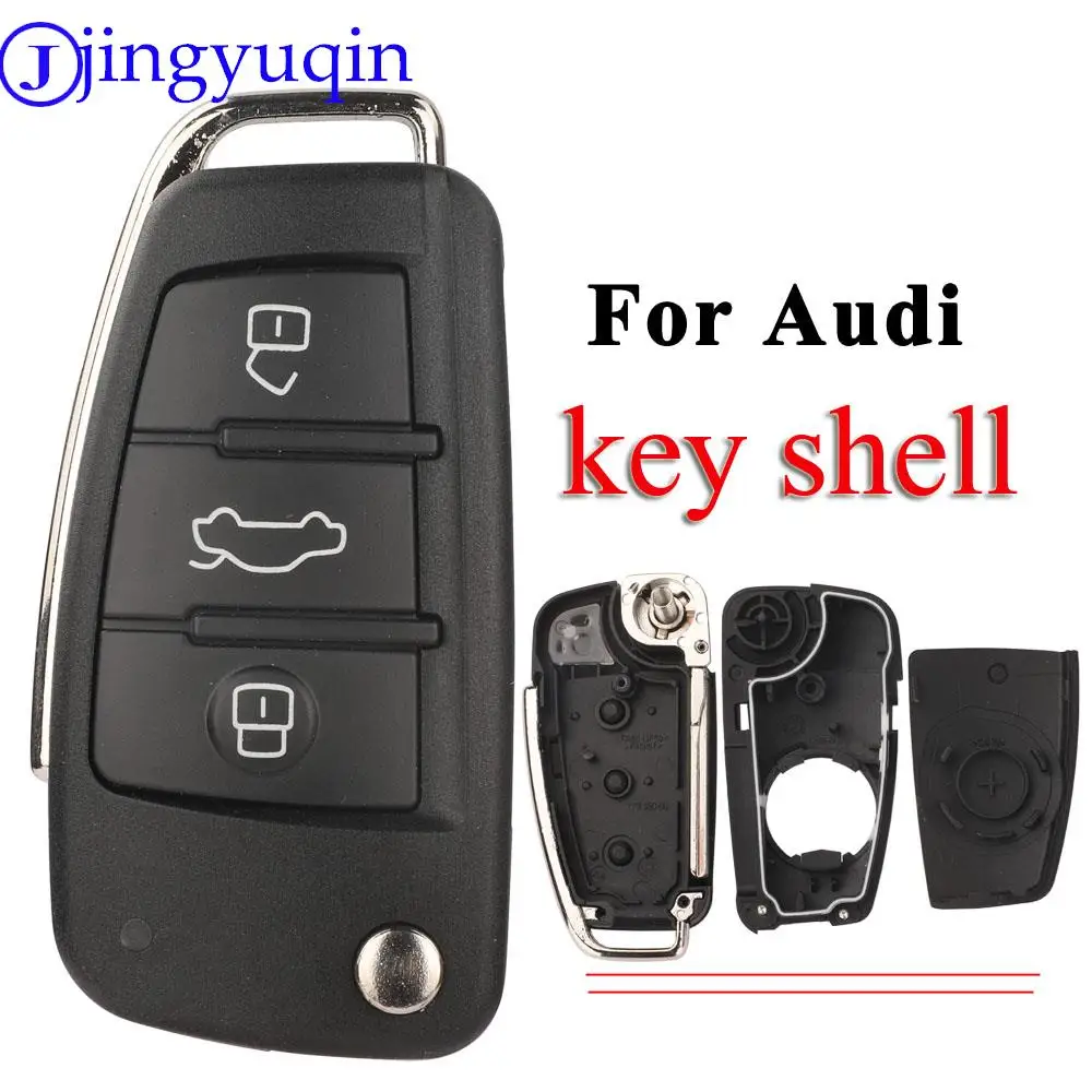 jingyuqin-NEW-Remote-Car-Key-Shell-For-Audi-A3-S3-Q3-A6-Q7-S6-Megamos ...