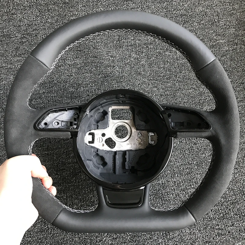 Volante-perforado-para-Audi-tim-n-completamente-agujerado-con-fondo ...