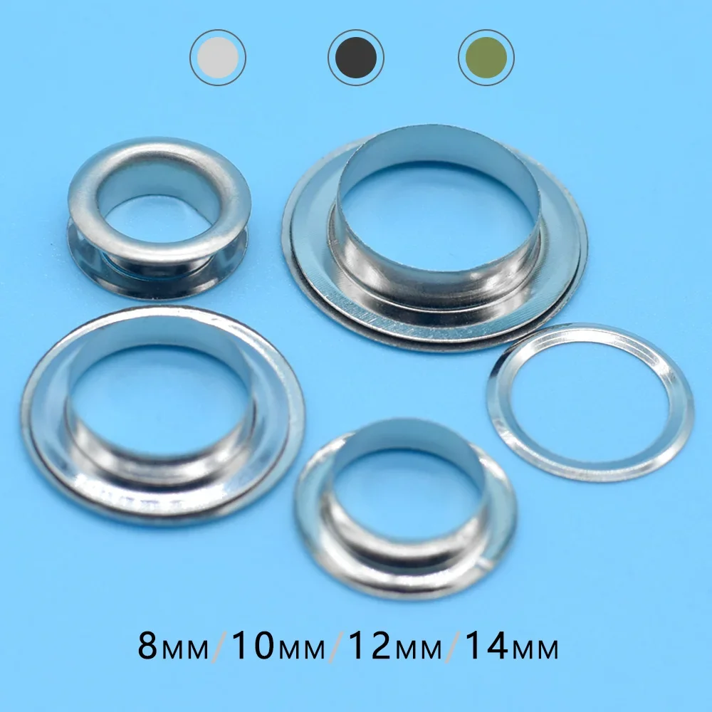 1000sets Metal Grommets Eyelets for Bag Leather Tents 8mm 10mm 12mm ...