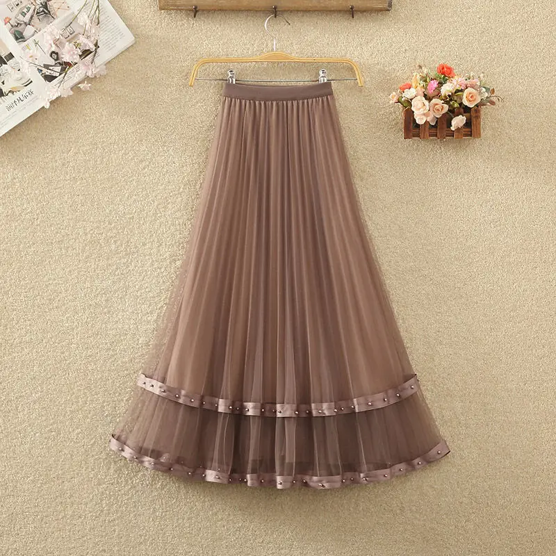 Simplicity Korean Summer Women's Solid Elastic Waist Embroidered Flares ...