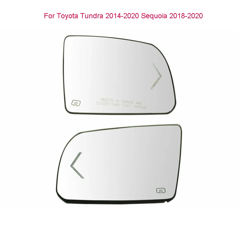 Auto-Left-Right-Heated-Rear-Mirror-Glass-WIth-Light-for-Toyota-Tundra ...