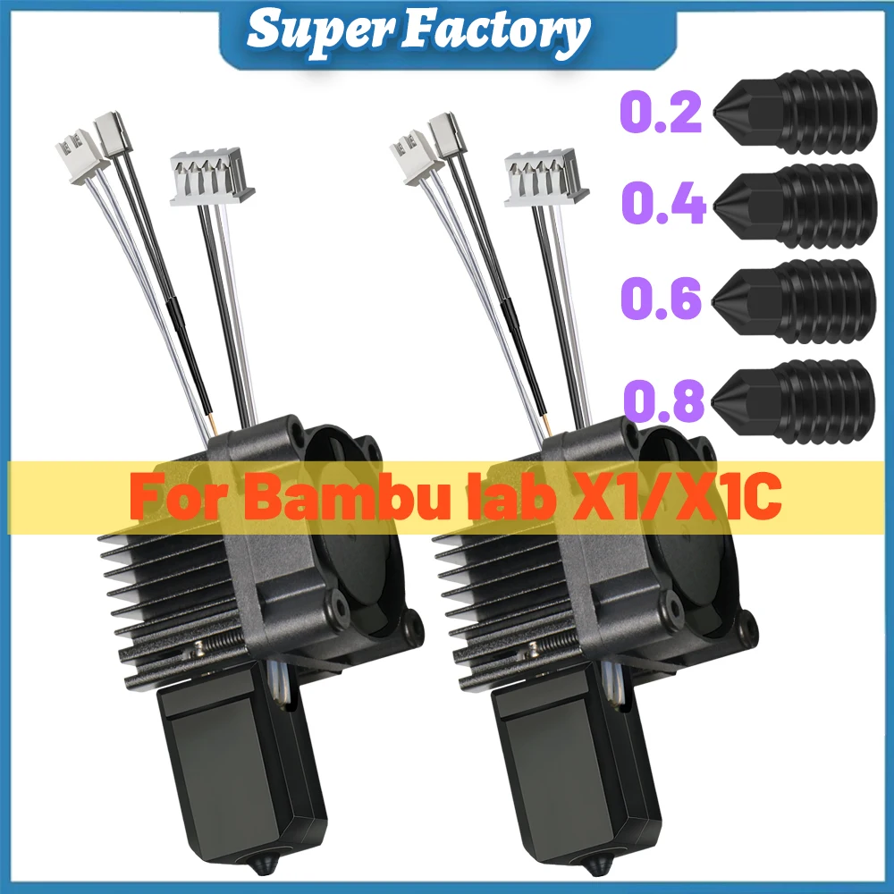Hotend For Bambu Lab p1p X1C P1S X1 V2.0 Upgrade Hot end Print Head 3D ...