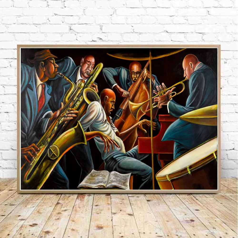 Abstract Jazz Band Art