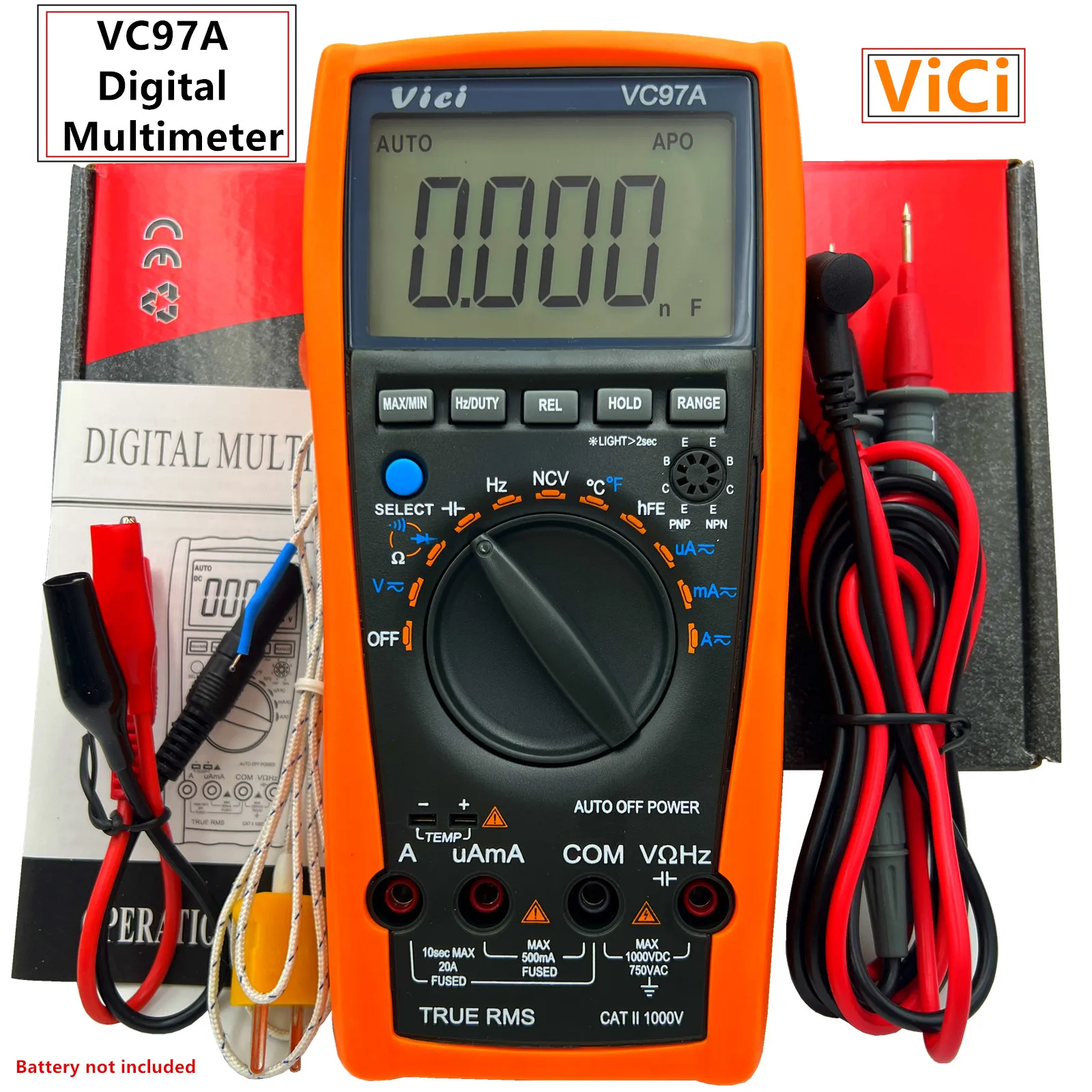 VC97A-New-VC97-1000V-Digital-Multimeter-DC-AC-Auto-Range-DMM-Temperature-Current-Meter ...