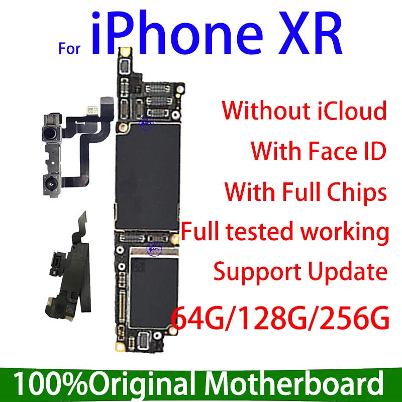100%original Tested Unlocked For Iphone Xr Motherboard Logic Main Board ...