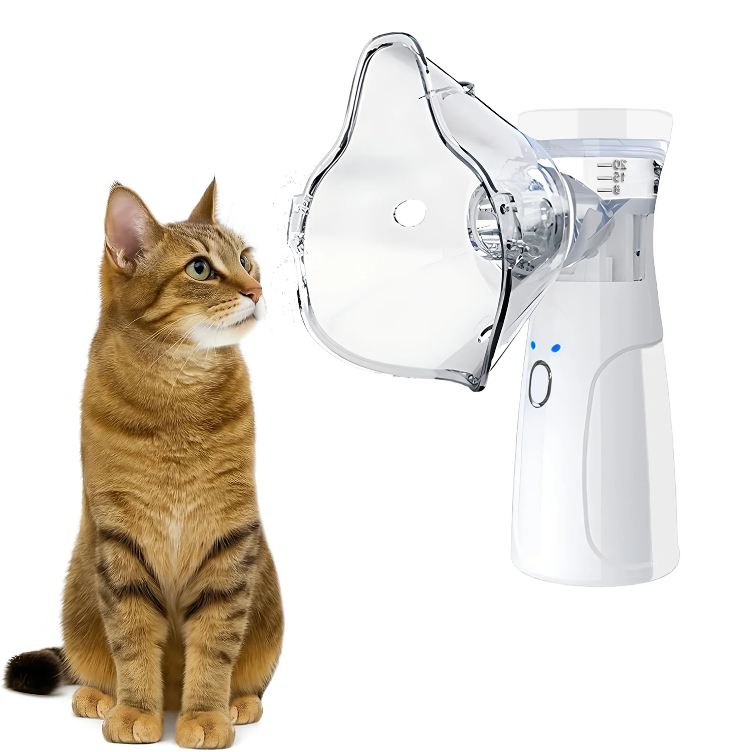 Pet Mini Portable Animals Humidificador Pet Asthma Inhaler Spacer ...