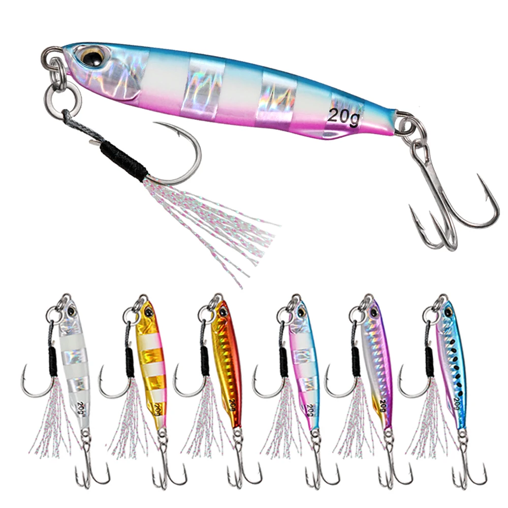 CASTFUN-20g-40g-Drag-Metal-Cast-Slim-Lure-Casting-Lures-Bait-Shore ...