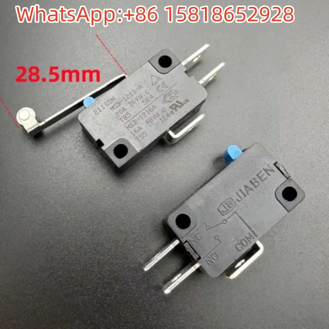 5pcs JIABEN 21095-M MSB-1213A/16A Micro Switch 16A Power Travel Limit ...
