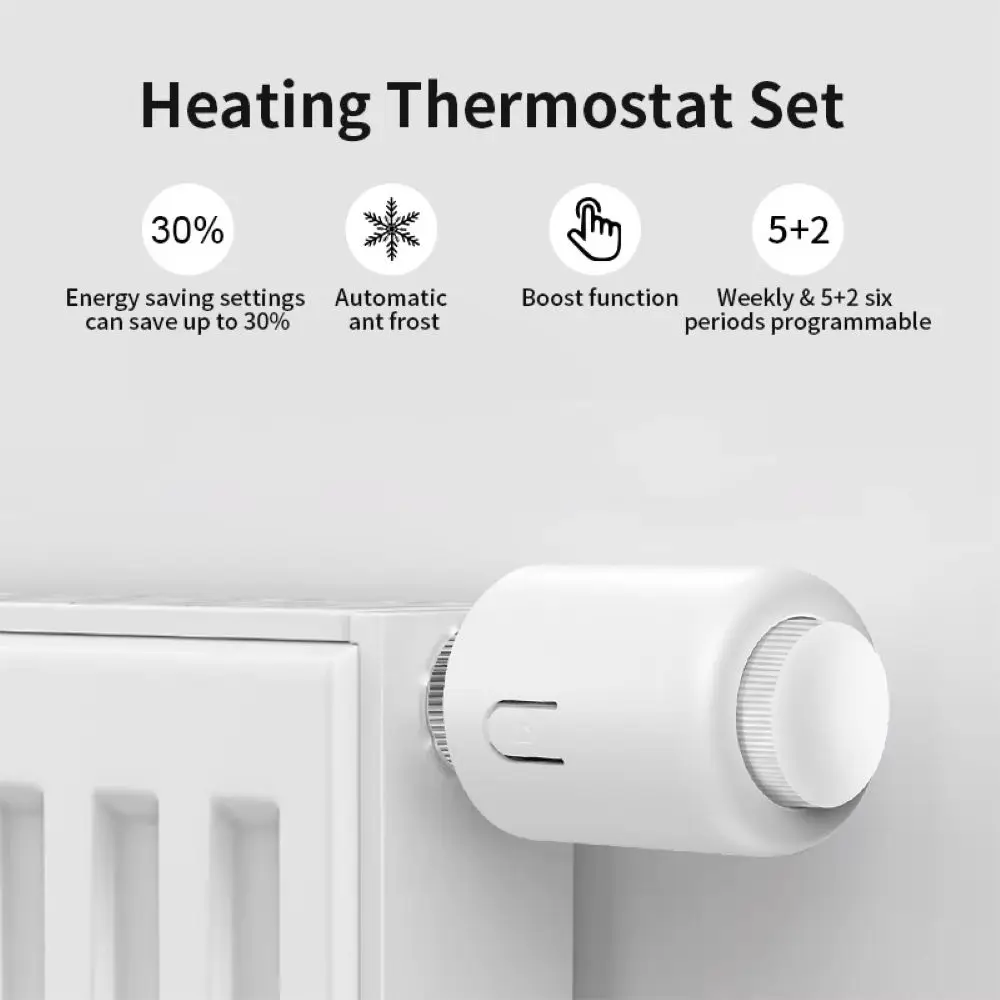 Tuya Smart Zigbee Thermostatic Radiator Actuator Valve TRV Smart ...