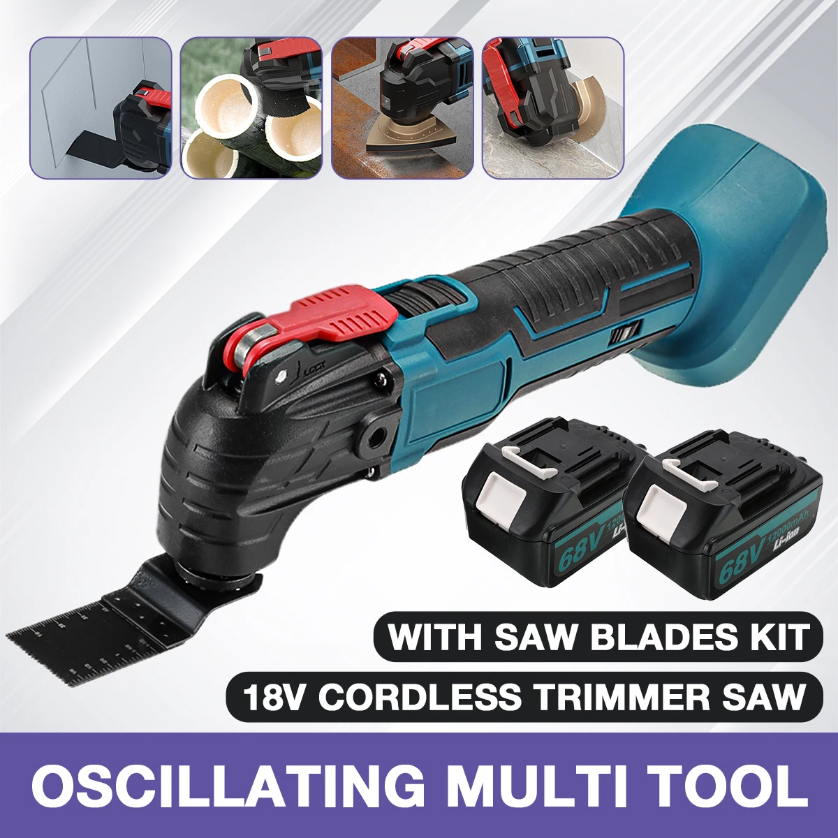 Cordless Oscillating Multi Tool Trimmer Cordless Electric Saw Electric ...