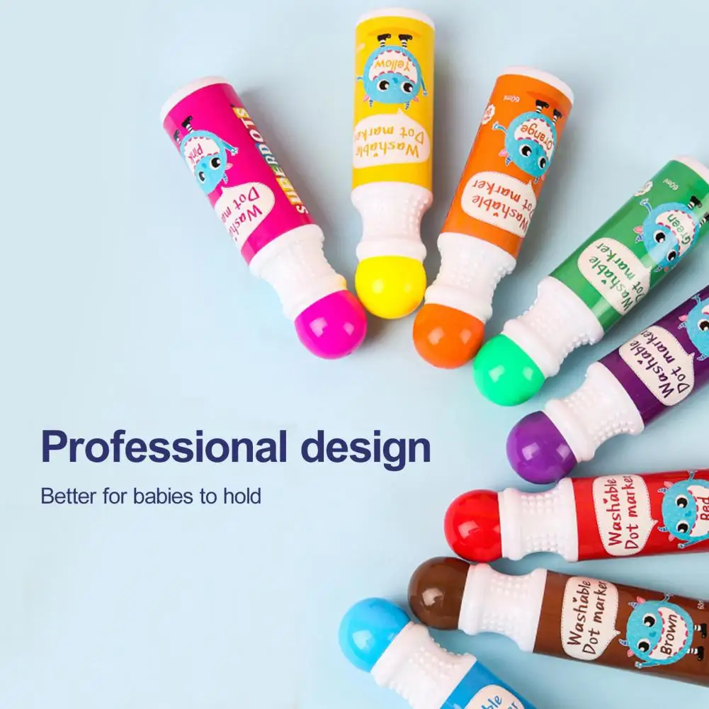 Toddler-Crafts-Art-Supplies-Eco-friendly-Kids-Stationery-Dot-Markers ...