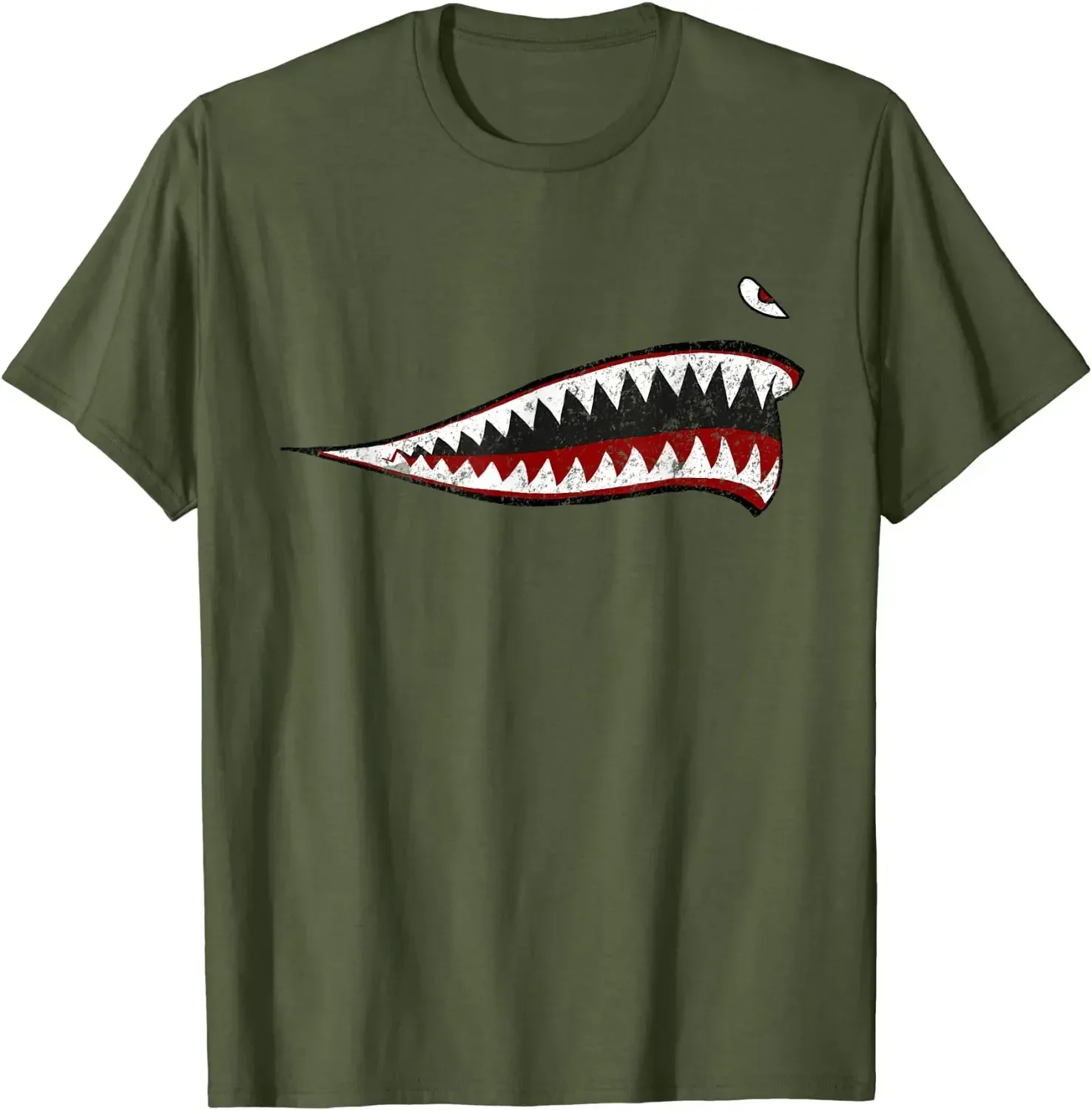 Shark Teeth P-40 Warhawk Nose Art WWII WW2 Airplane Vintage Summer ...
