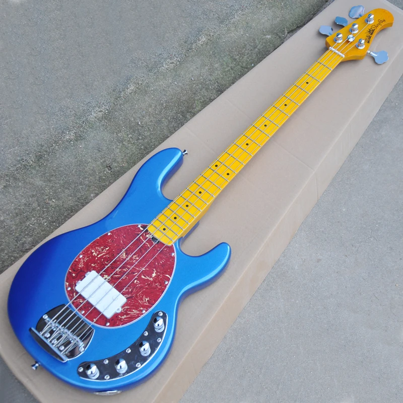 Musician-Four-String-Electric-Bass-Active-Line-Back-Through-String-High ...